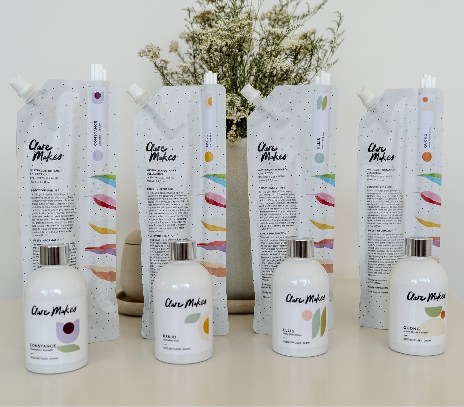 Reed Diffuser Refill Pouches | 200ml - Clare Makes